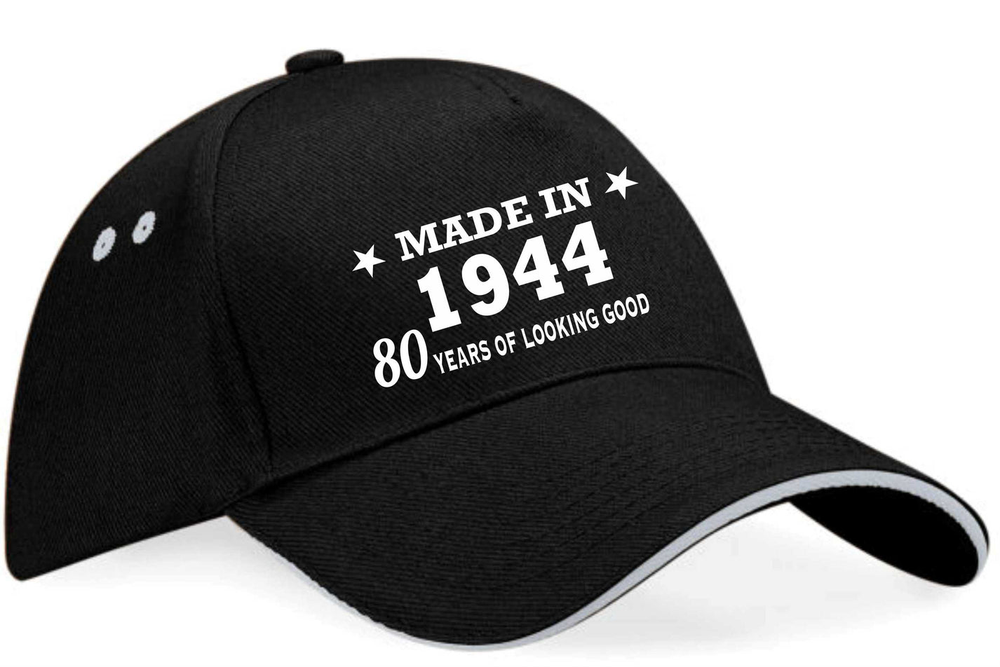 Made in 1944 80th Birthday Baseball Cap 80 Year Old Gift For Men & Lad ...